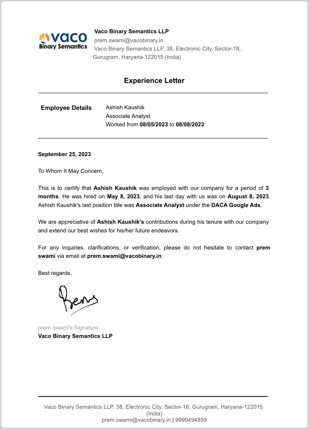 Download Experience Letter Format Online download-experience-letter-format-online